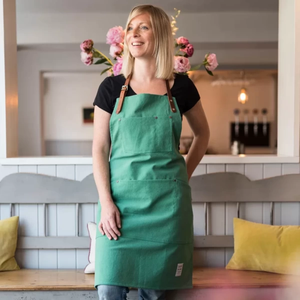 Original Apron With Leather Straps • The British Emporium