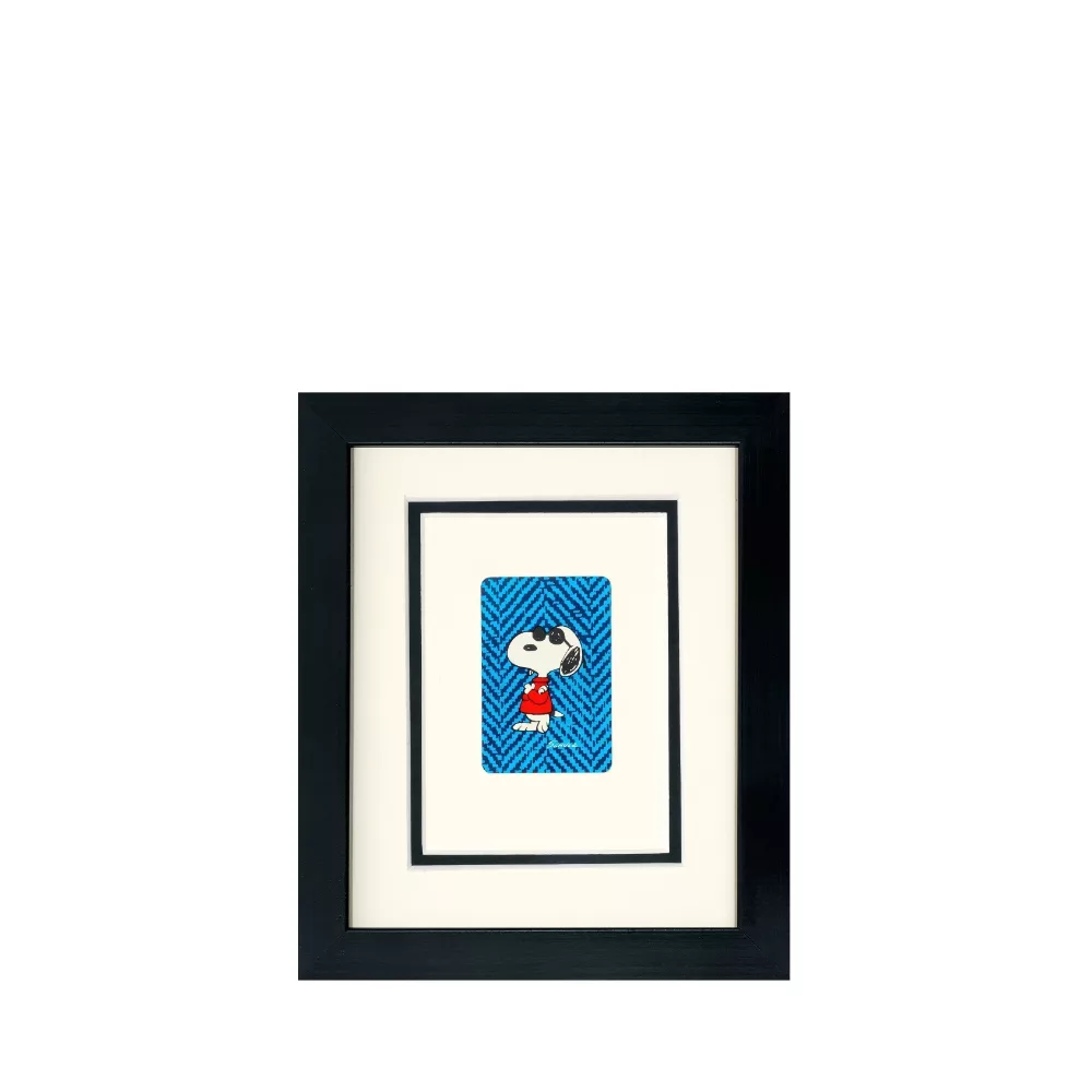 Snoopy Joe Cool Framed Vintage Playing Card • The British Emporium