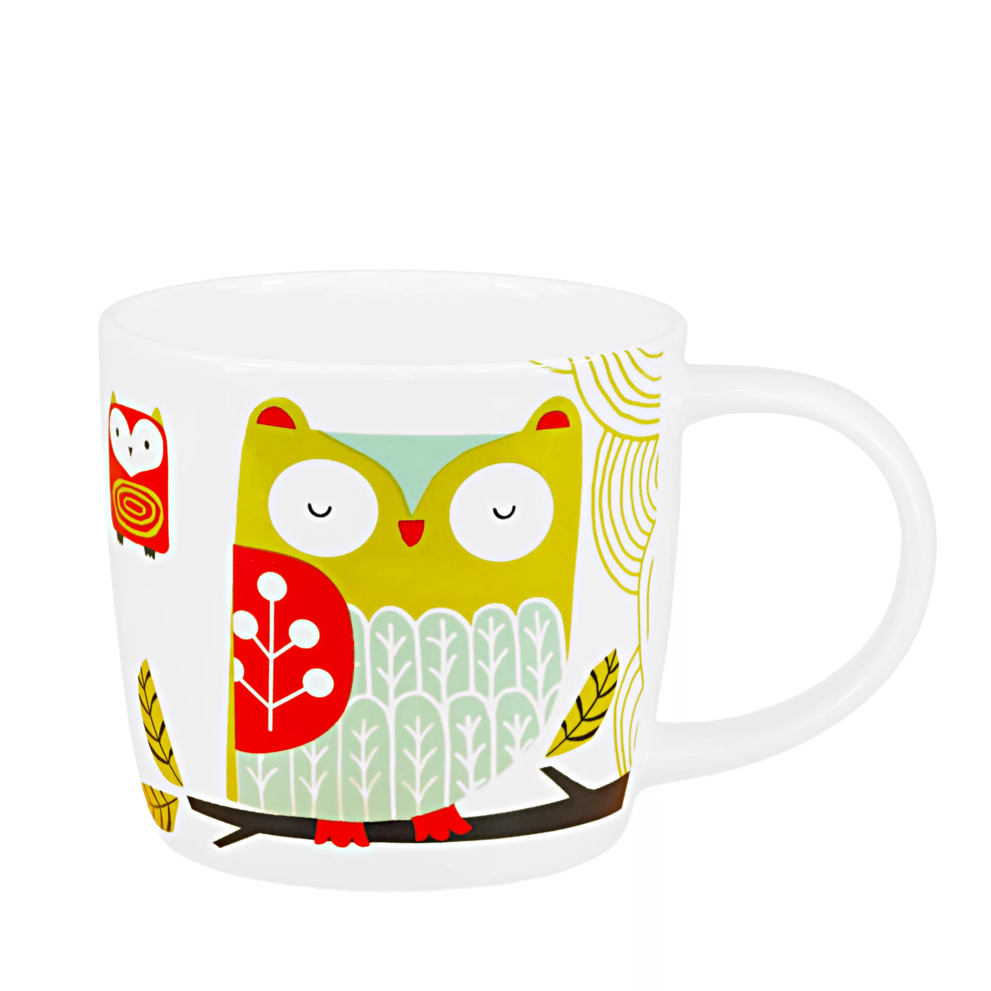 Repeat Repeat Barn Owl Folkland Mug • The British Emporium
