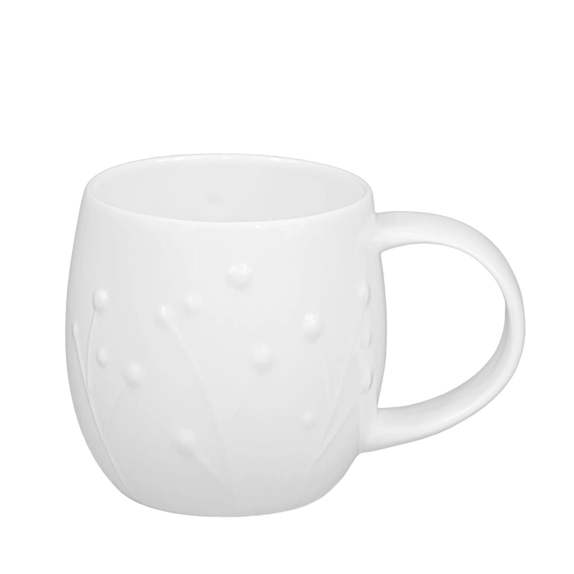 Repeat Repeat Plum Flax Embossed Mug • The British Emporium