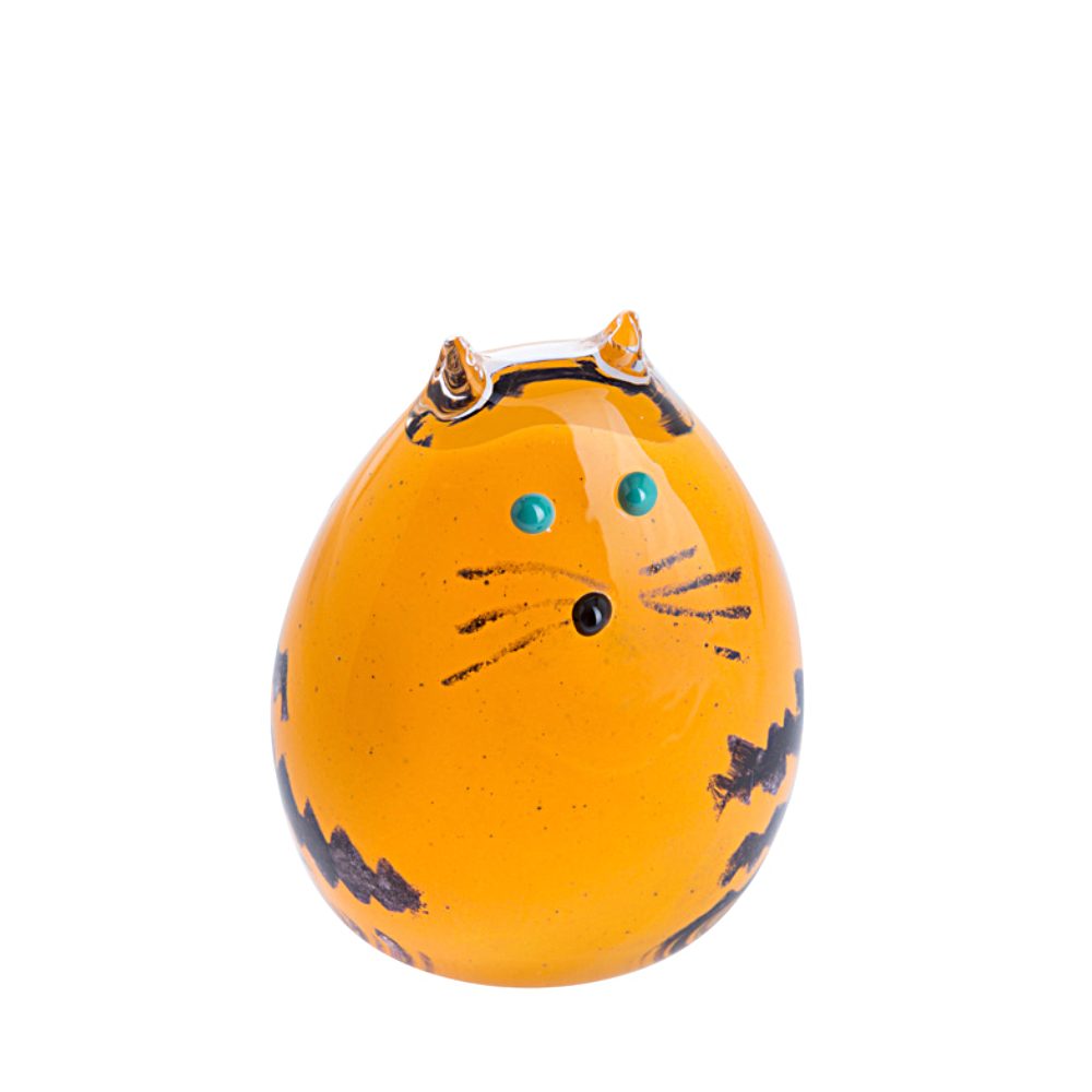 Caithness Purrfect Ginger Kitten Glass Paperweight • The British Emporium