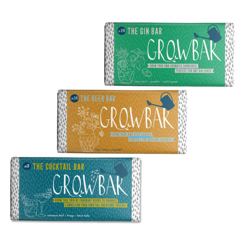 Grow Bar Pub Garden Seeds Bar Set Of 3 • The British Emporium