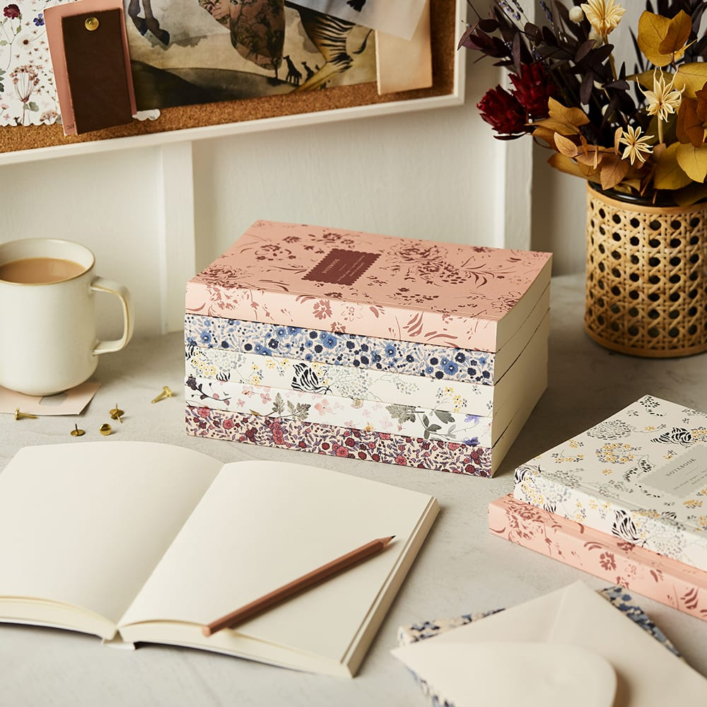 Forest Ivory Lay Flat A5 Notebook • The British Emporium