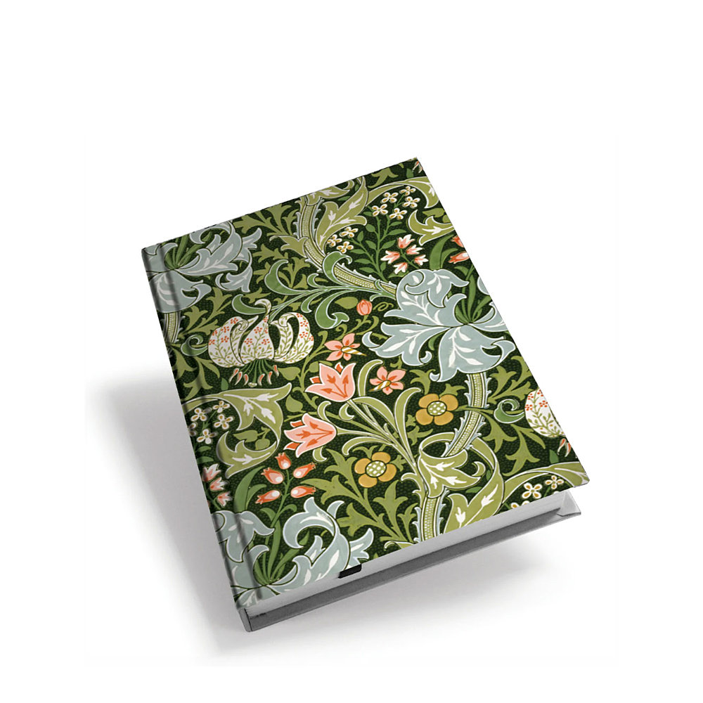 William Morris Golden Lily A5 Hardback Notebook • The British Emporium