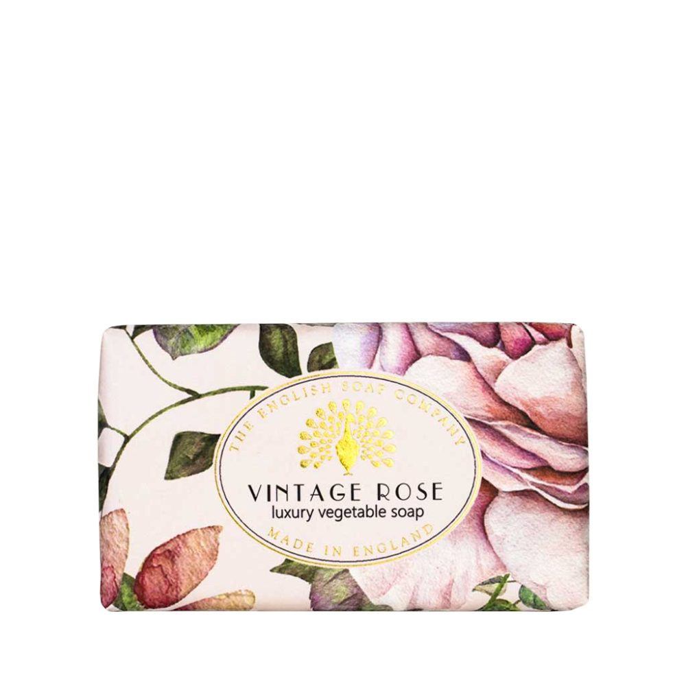 The English Soap Company Vintage Rose Soap Bar • The British Emporium