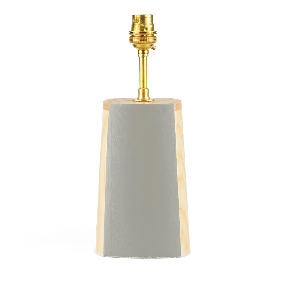 Lumin Wooden Table Lamp Base Adam Grey • The British Emporium