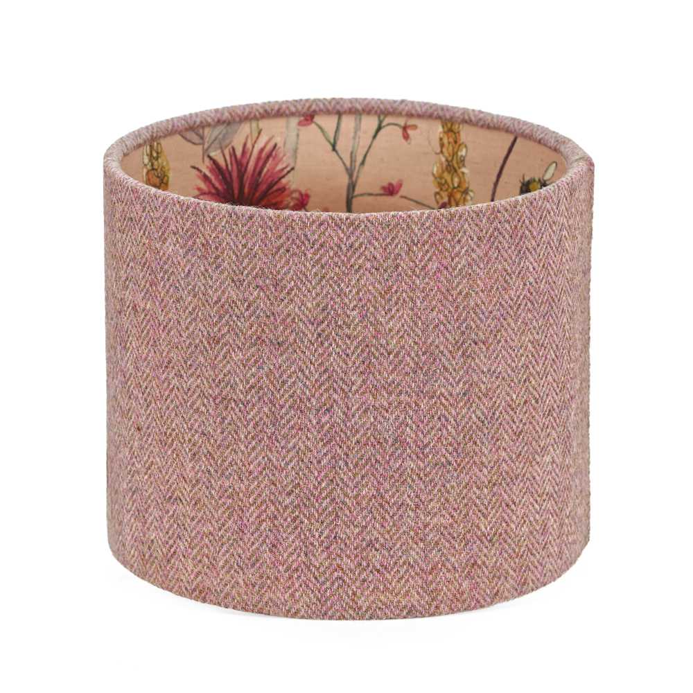 Harris Tweed Dusky Pink Lamp Shade Voyage Hermione Lining • The British ...