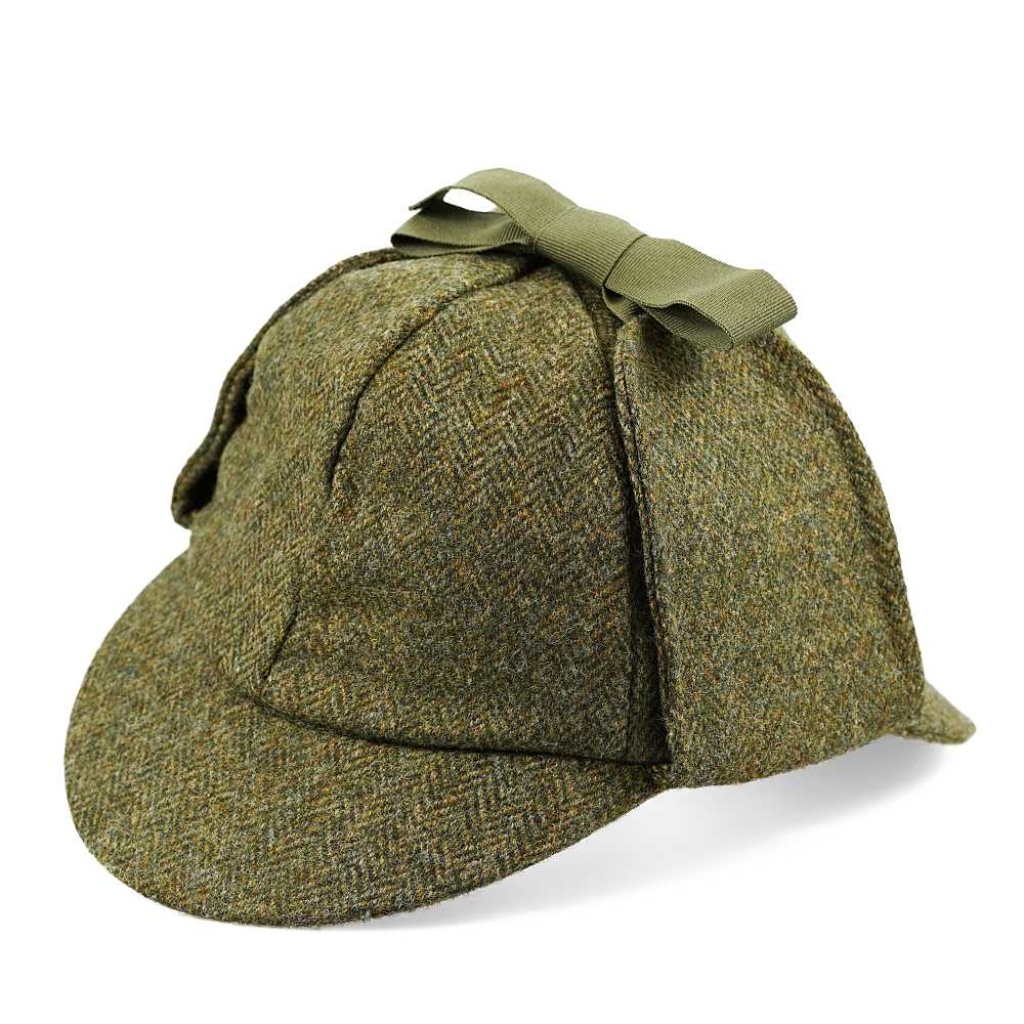 British Wool Tweed Sherlock Deerstalker Hat • The British Emporium