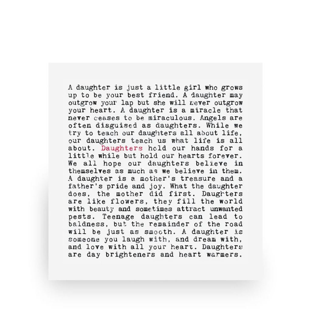 Coulson Macleod Daughter Quotes Art Print • The British Emporium